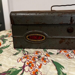 Vintage Dunlap Metal Toolbox - Industrial Storage Box - 12" - Etsy