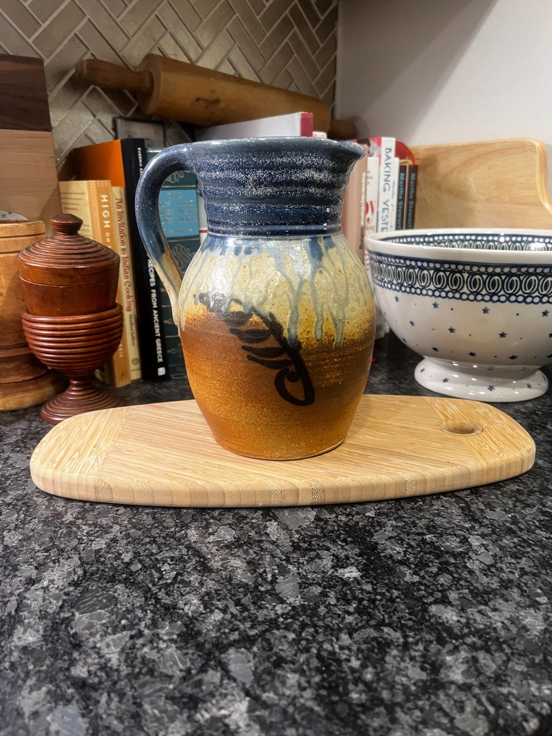 Pine Mills Pottery Hand Made Pitcher Stamped "gh" by Artist Gary ...