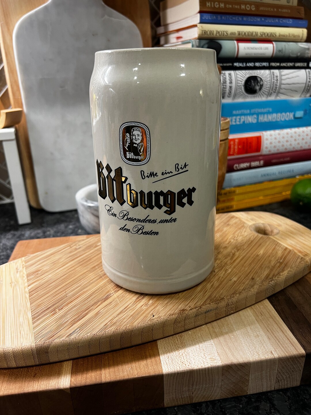 Vintage Bitburger Stoneware Beer Mug - Etsy