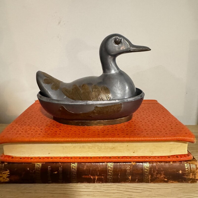 Vintage Duck Box Trinket - Etsy