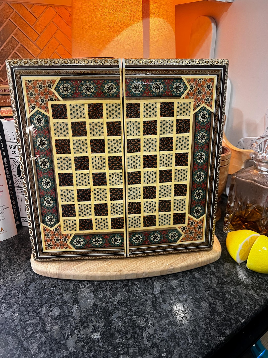 Handmade Turkish Chess/backgammon Board Mother-of-pearl Inlay Intricate ...