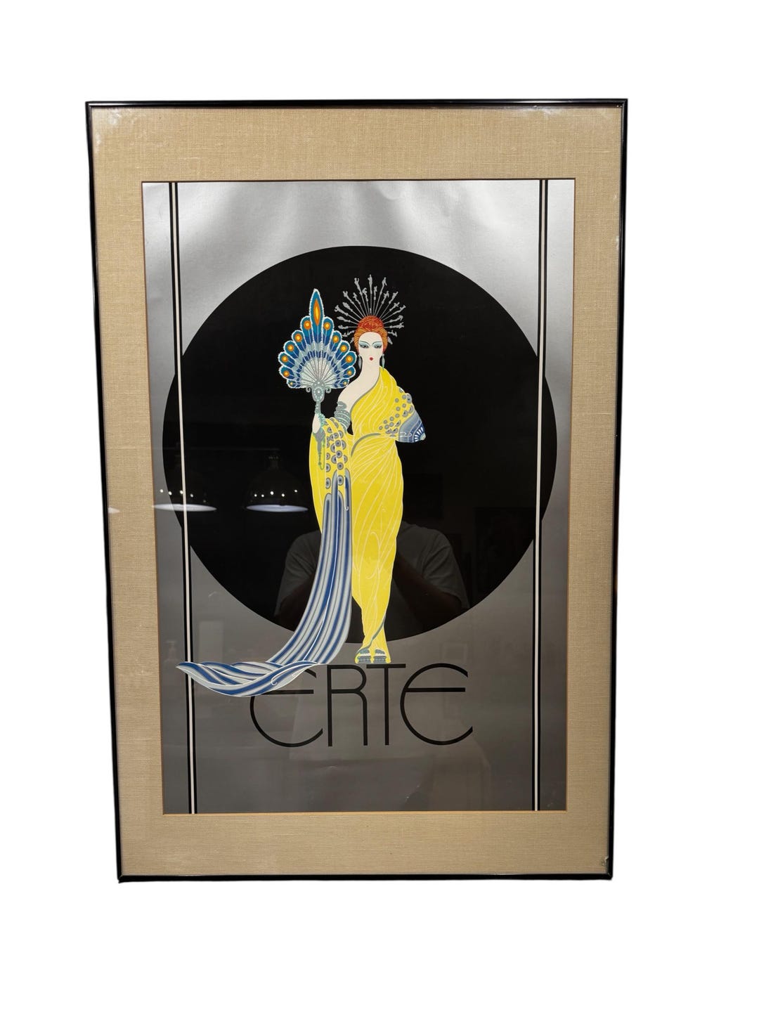 Framed Erté "goddess in Yellow" Poster – 1982 - Etsy