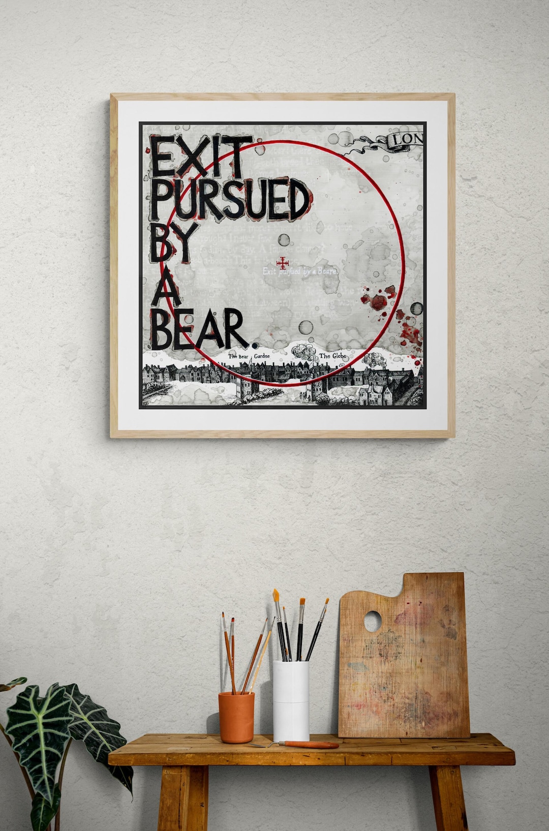 Exit, Pursued by A Bear From the Winter's Tale by Shakespeare. Fine Art ...