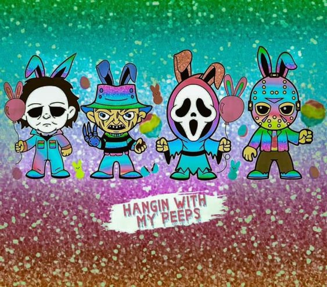 Glitter Horror Peeps Themed Sublimation JPEG PNG - Etsy