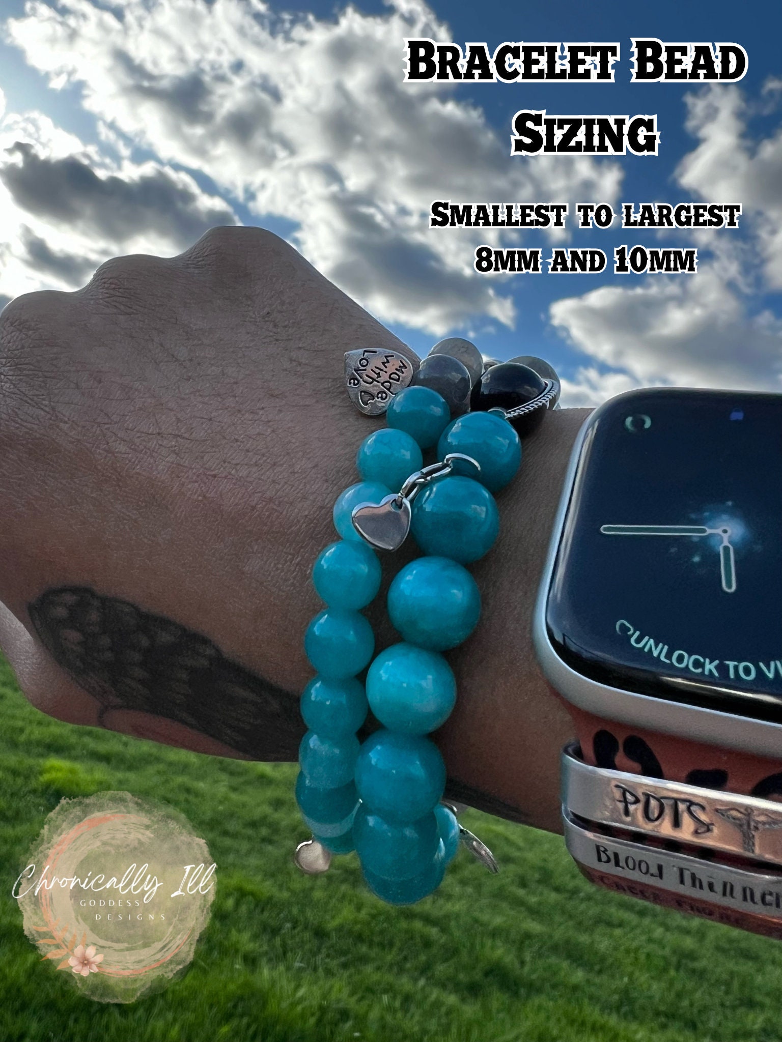 Mental Health Awareness Warrior Crystal Bracelet Energy Jewelry Chronic ...