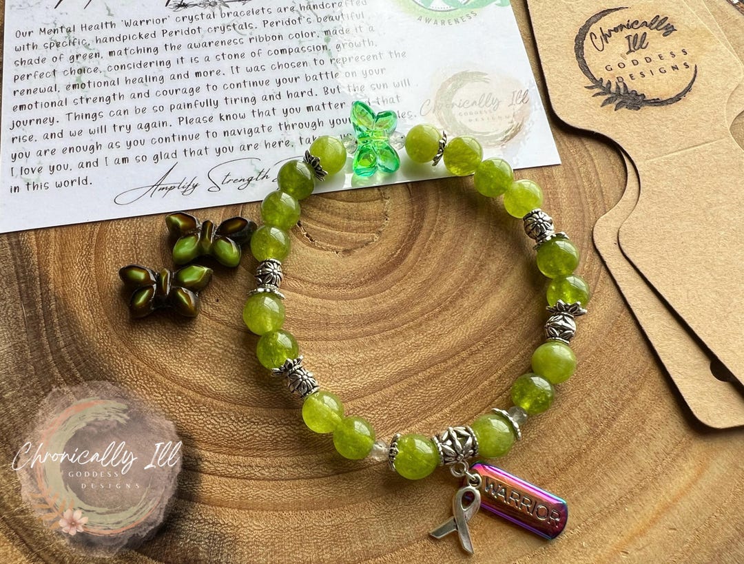 Limited Edition Mental Health Awareness Warrior Crystal Bracelet Energy ...