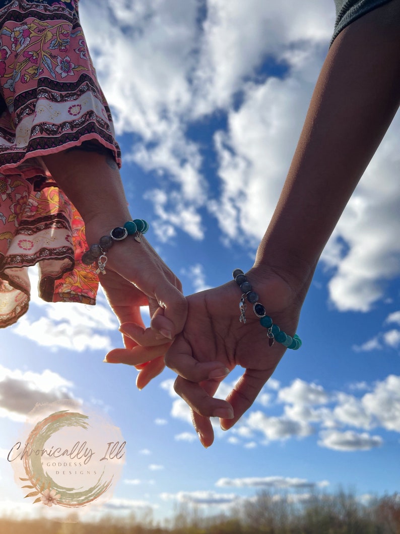 Mental Health Awareness Warrior Crystal Bracelet Energy Jewelry Chronic ...