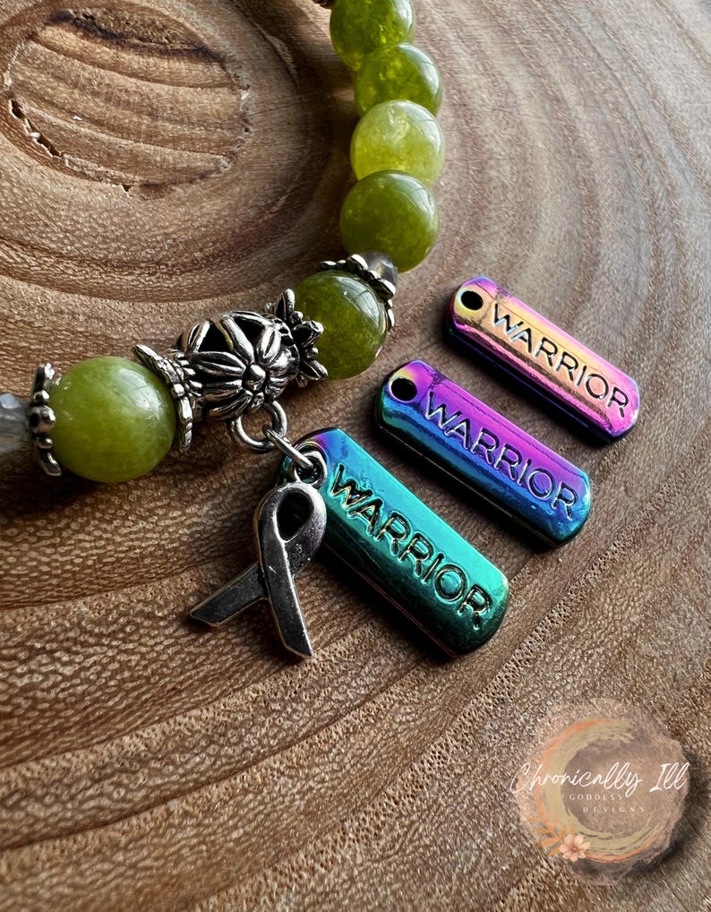 Mental Health Awareness Warrior Crystal Bracelet Energy Jewelry Chronic ...