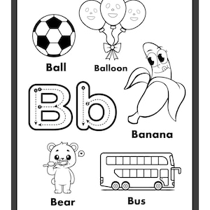 Alphabet Colouring Book for Kids - Etsy