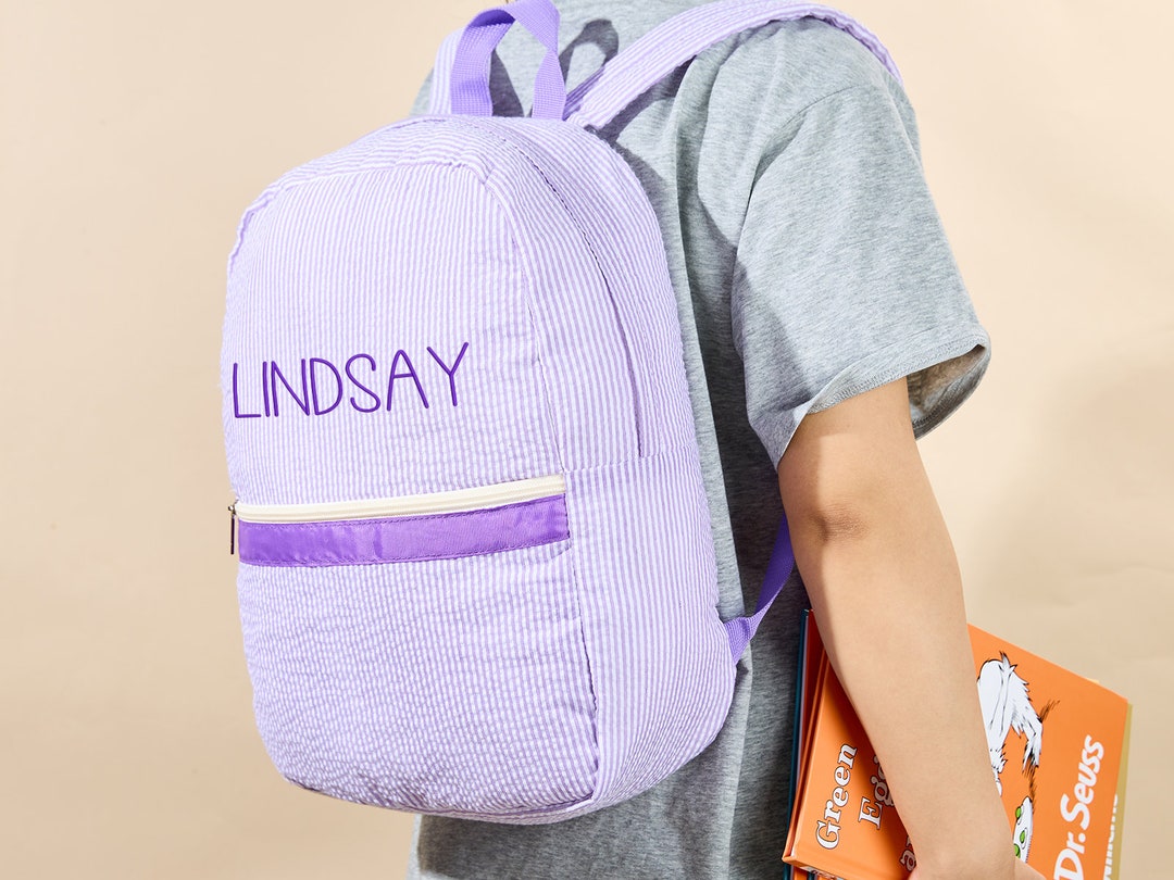 Personalized Kids Backpack With Name Custom Kid Schoolbag Book - Etsy