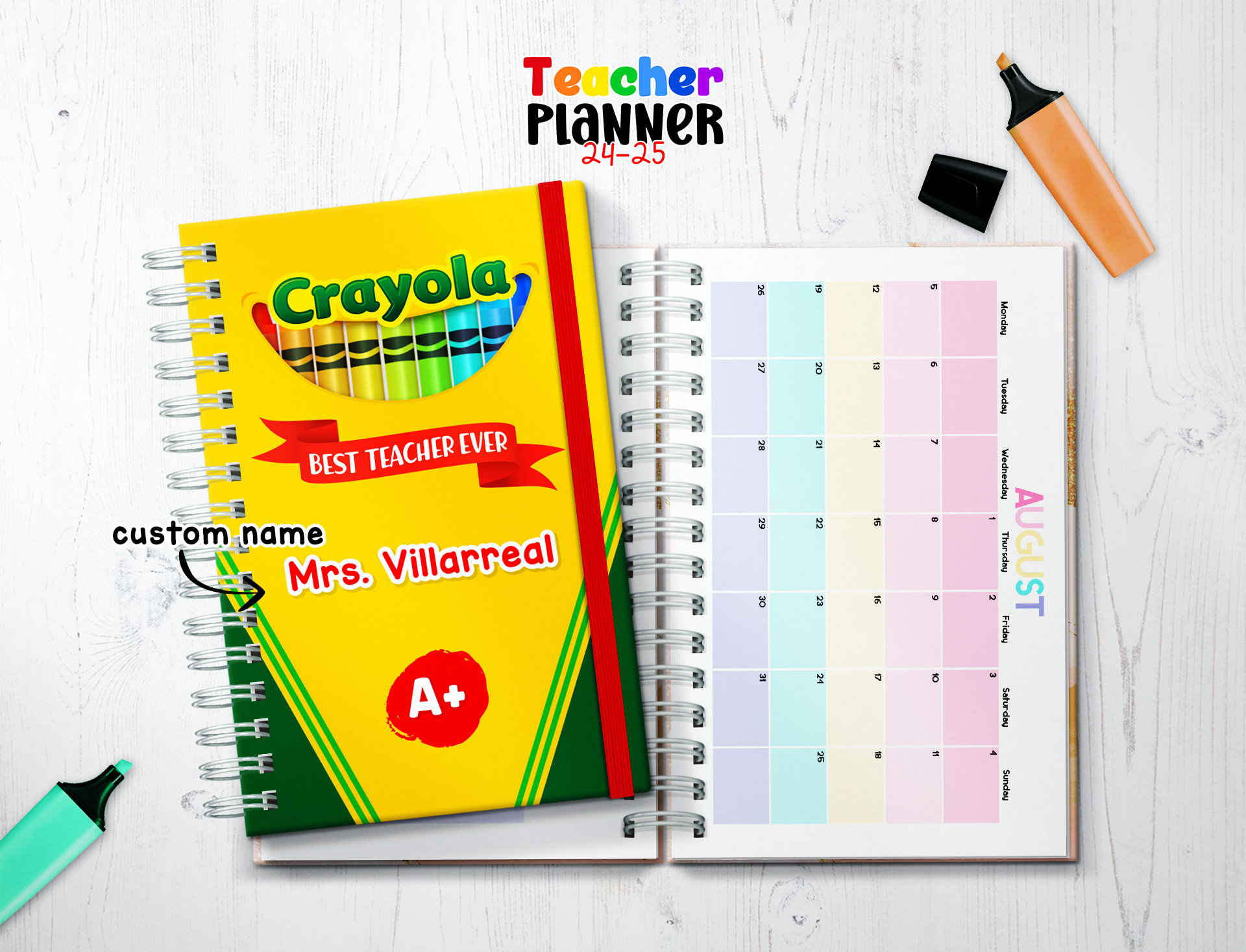 Teacher Planner 2024 2025/ Weekly Planner / Students Information ...