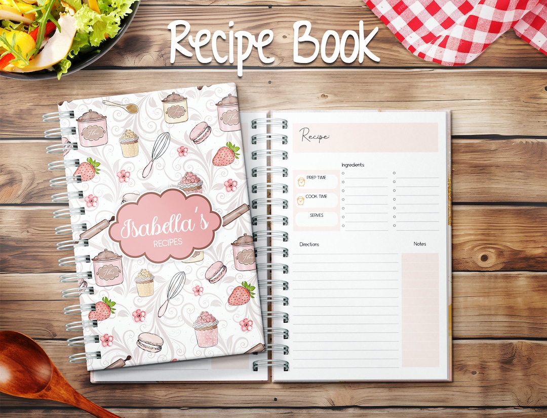 Personalized Recipe Book / Hard Cover/ Printed Recipe Book - Etsy