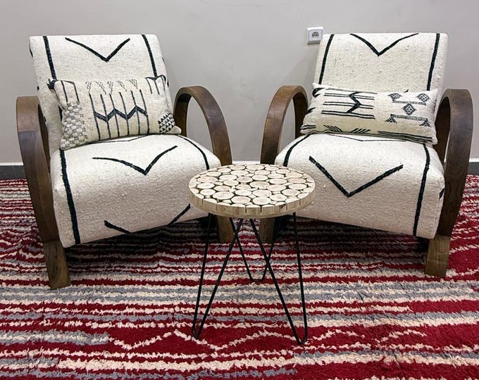Moroccan Handmade Chair, Handmade Moroccan Armchair, Handmade Wooden ...
