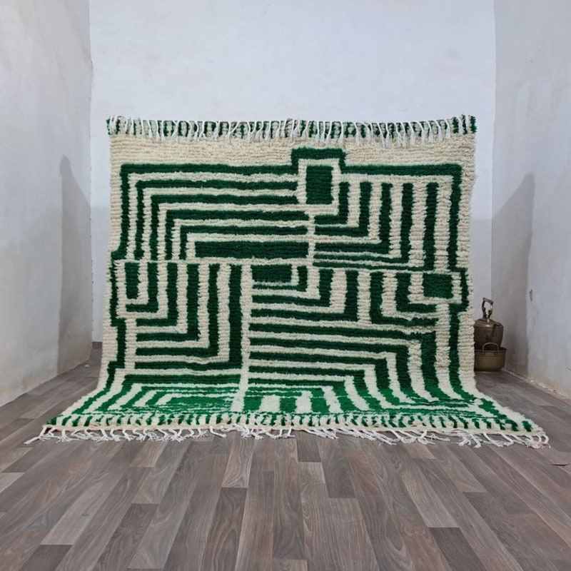 Green Moroccan Rug - Etsy