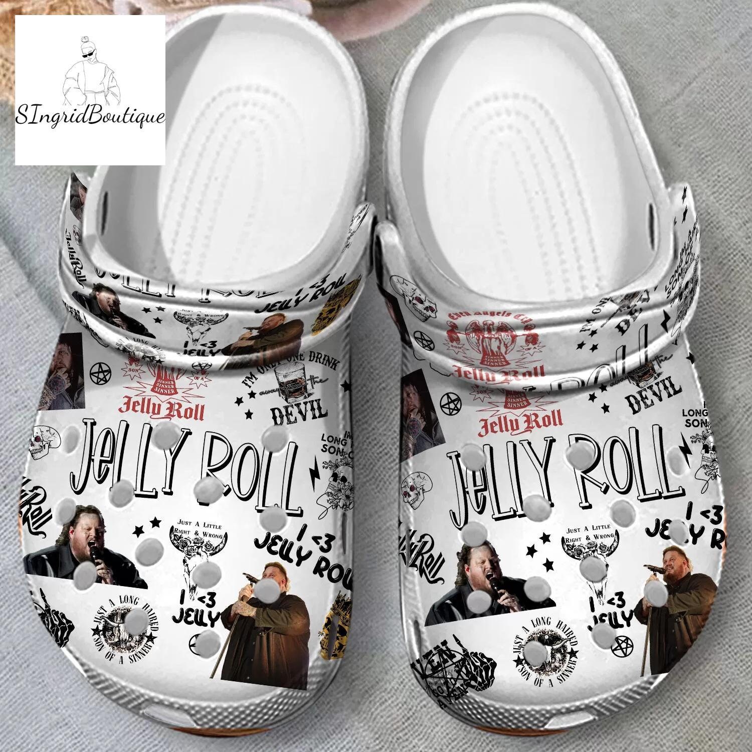 Christmas Jelly Roll Crocs Jelly Roll Clogs Jelly Roll Lover - Etsy