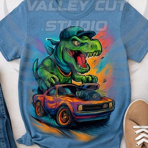 Dino Wheels Dinosaur Car PNG | Kids T-shirt Design | Triceratops & T ...