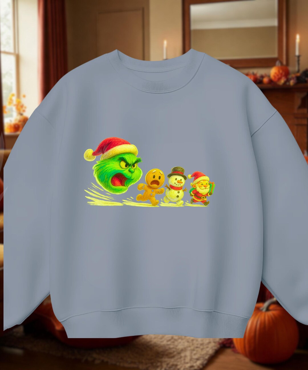 Funny Grinchmas Pacman Christmas Png Gingerbread Cookie Png Running ...