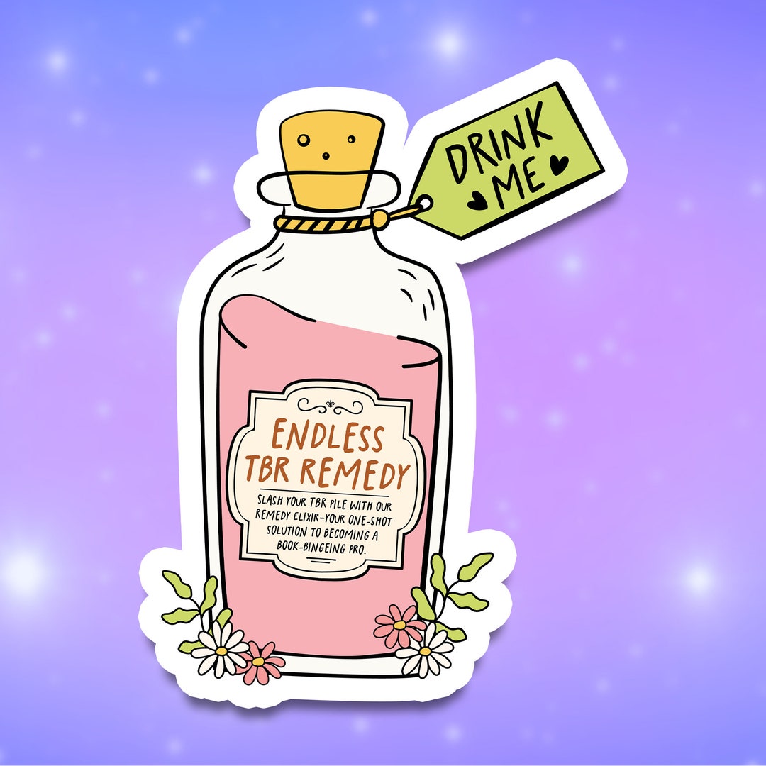 Endless TBR Potion Sticker, to Be Read Book Sticker, Stickers for ...