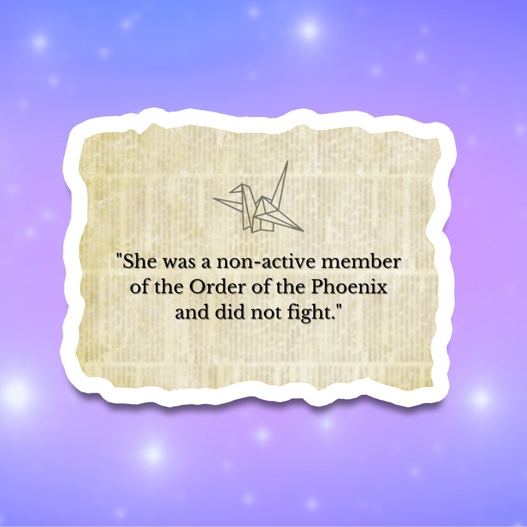 Manacled Dramione She Did Not Fight Sticker, AO3 Dramione Fanfiction ...