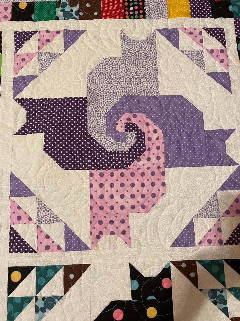 Swirl Cat Tails Quilt - Etsy