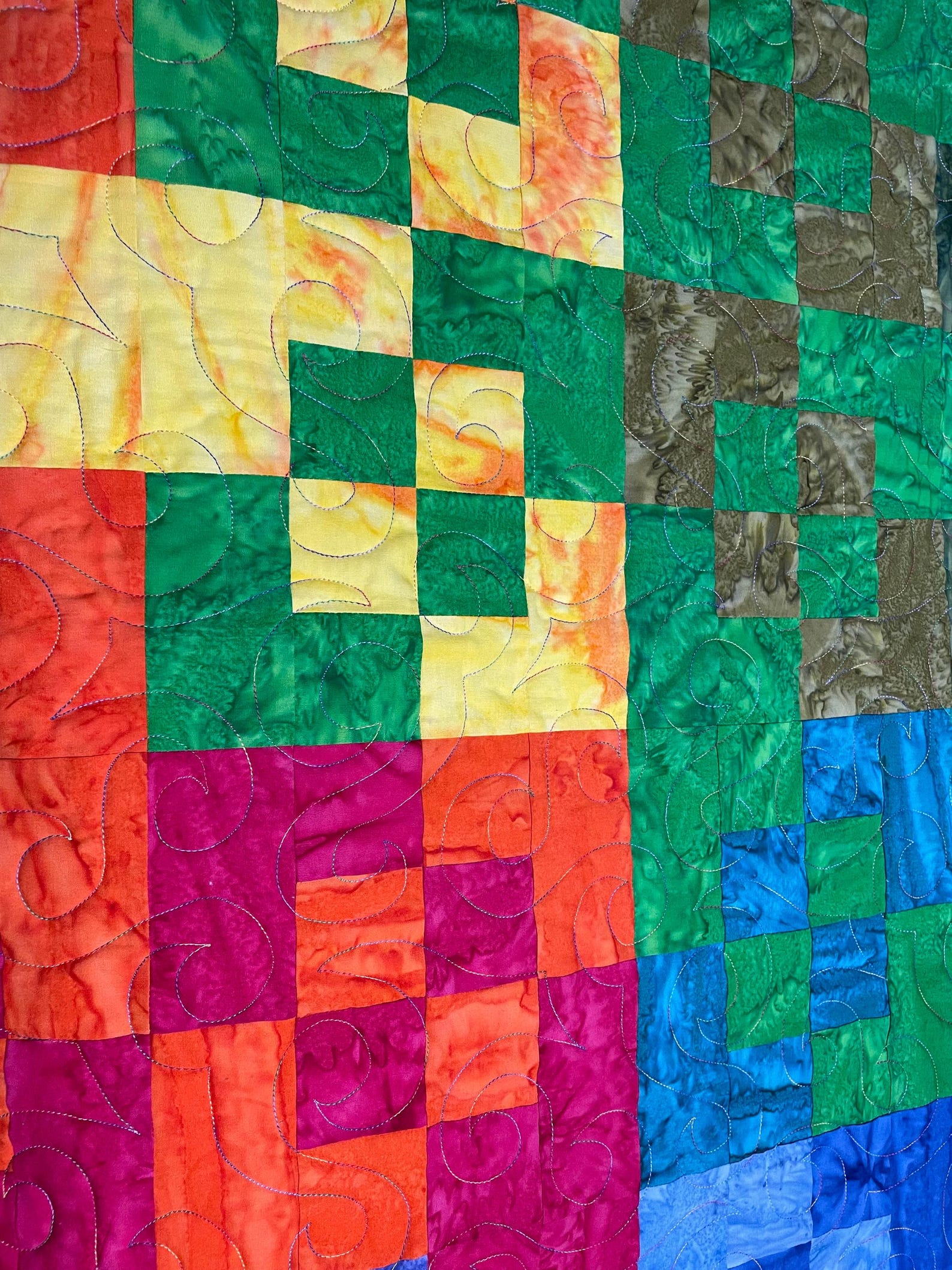 Colorwash Batik Quilt - Etsy