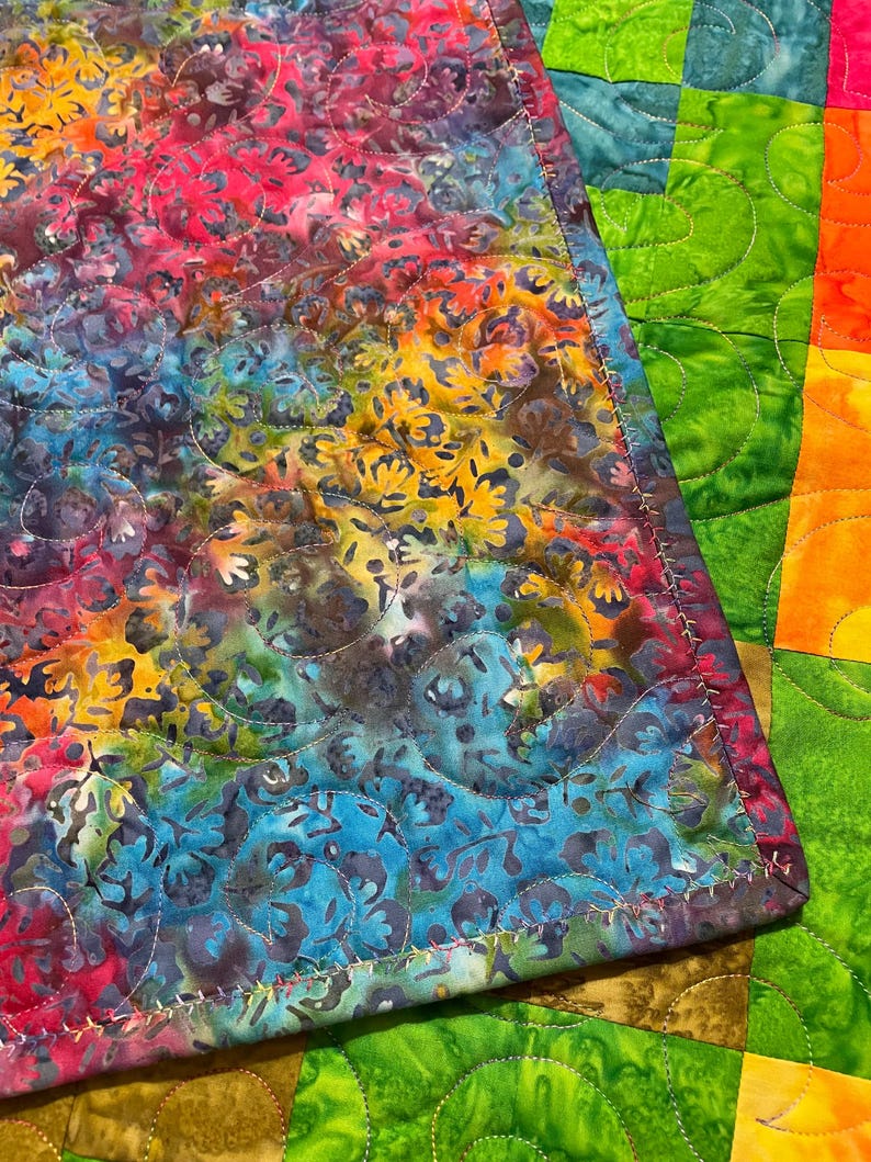 Colorwash Batik Quilt - Etsy