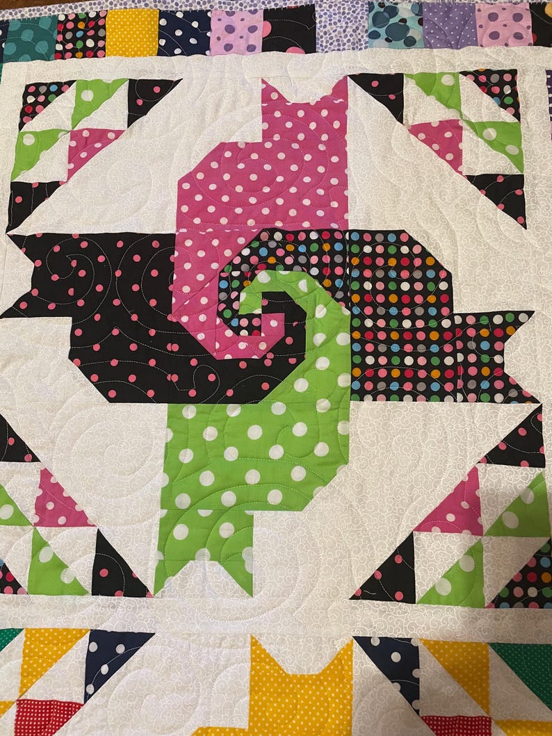 Swirl Cat Tails Quilt - Etsy