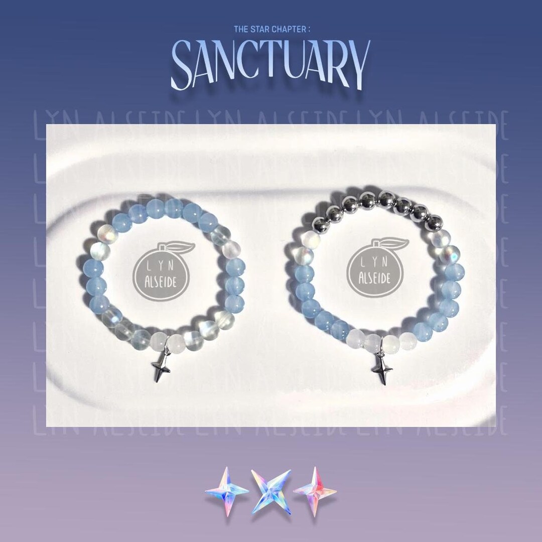TXT Sanctuary Inspired Beaded Bracelets SET (tomorrow X Together) - Etsy