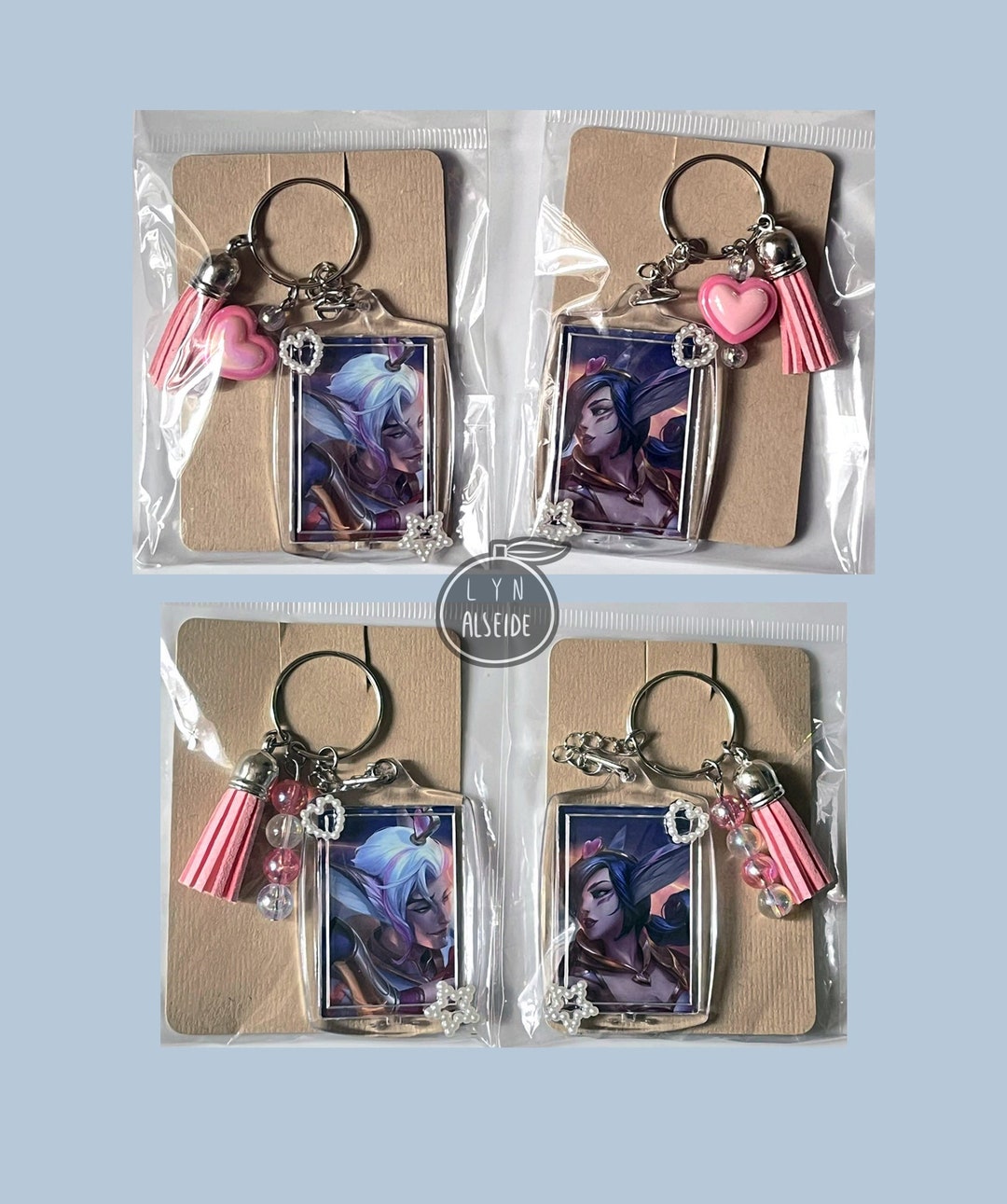 League of Legends Rakan & Xayah Keychains - Etsy