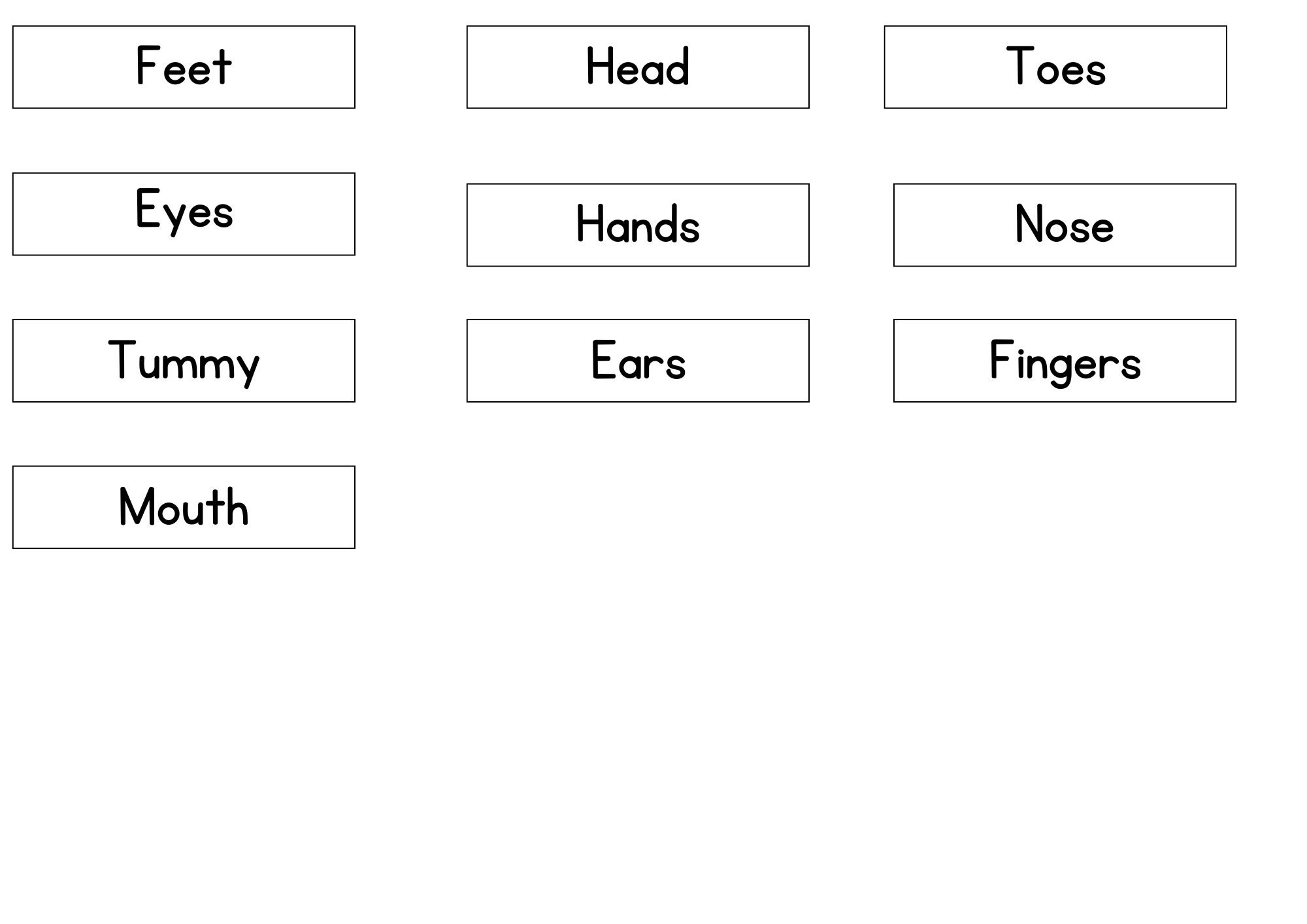 Learn and Play: Body Parts Identification Flashcards for Kids - Etsy