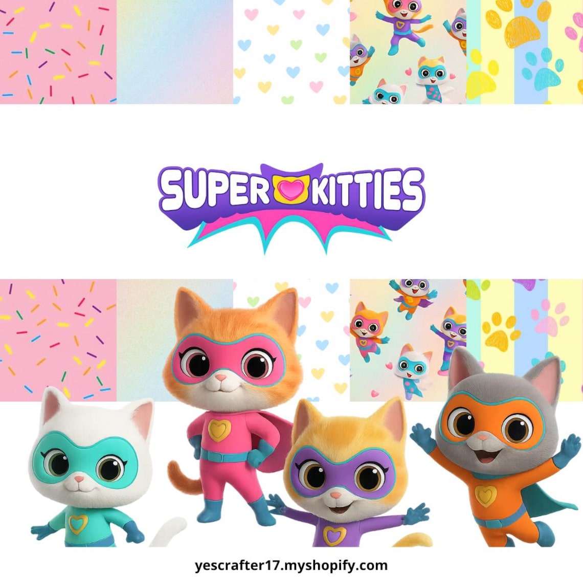 Super Kitties / Superkitties Cliparts PNG - Etsy