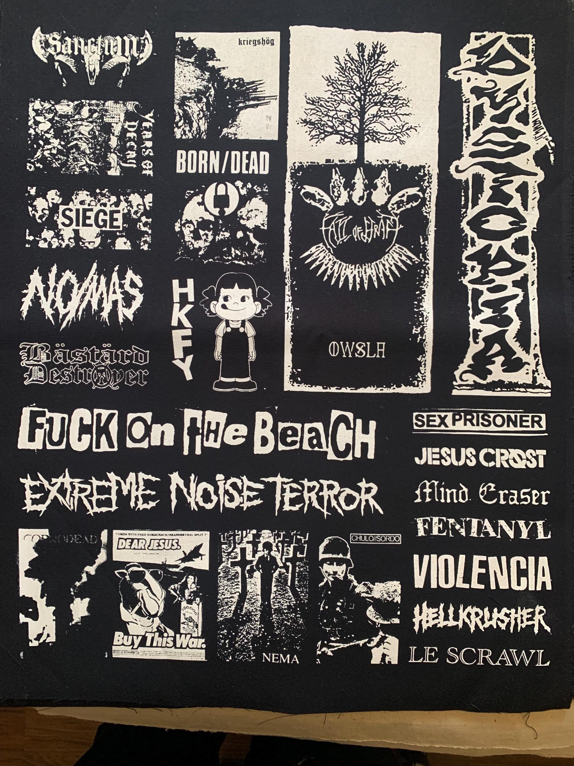 Crust Punk Patches Sheet Grindcore - Etsy