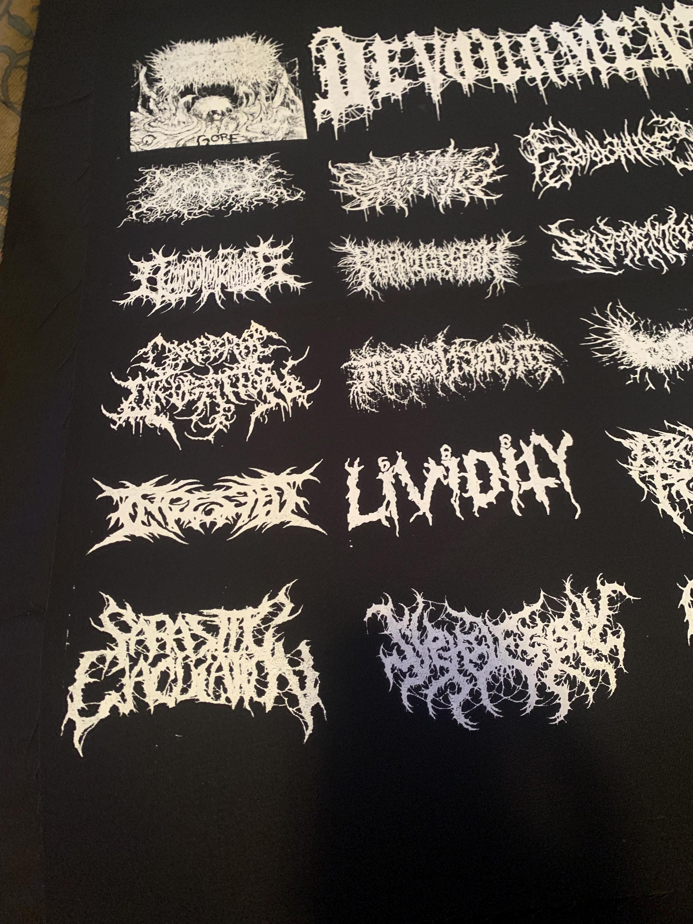 Slam and Brutal Death Metal Patches Sheet - Etsy