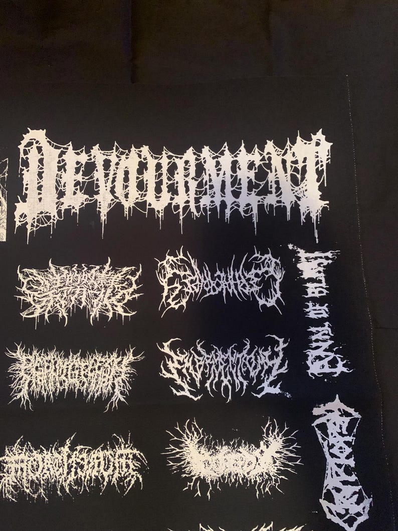 Slam and Brutal Death Metal Patches Sheet - Etsy