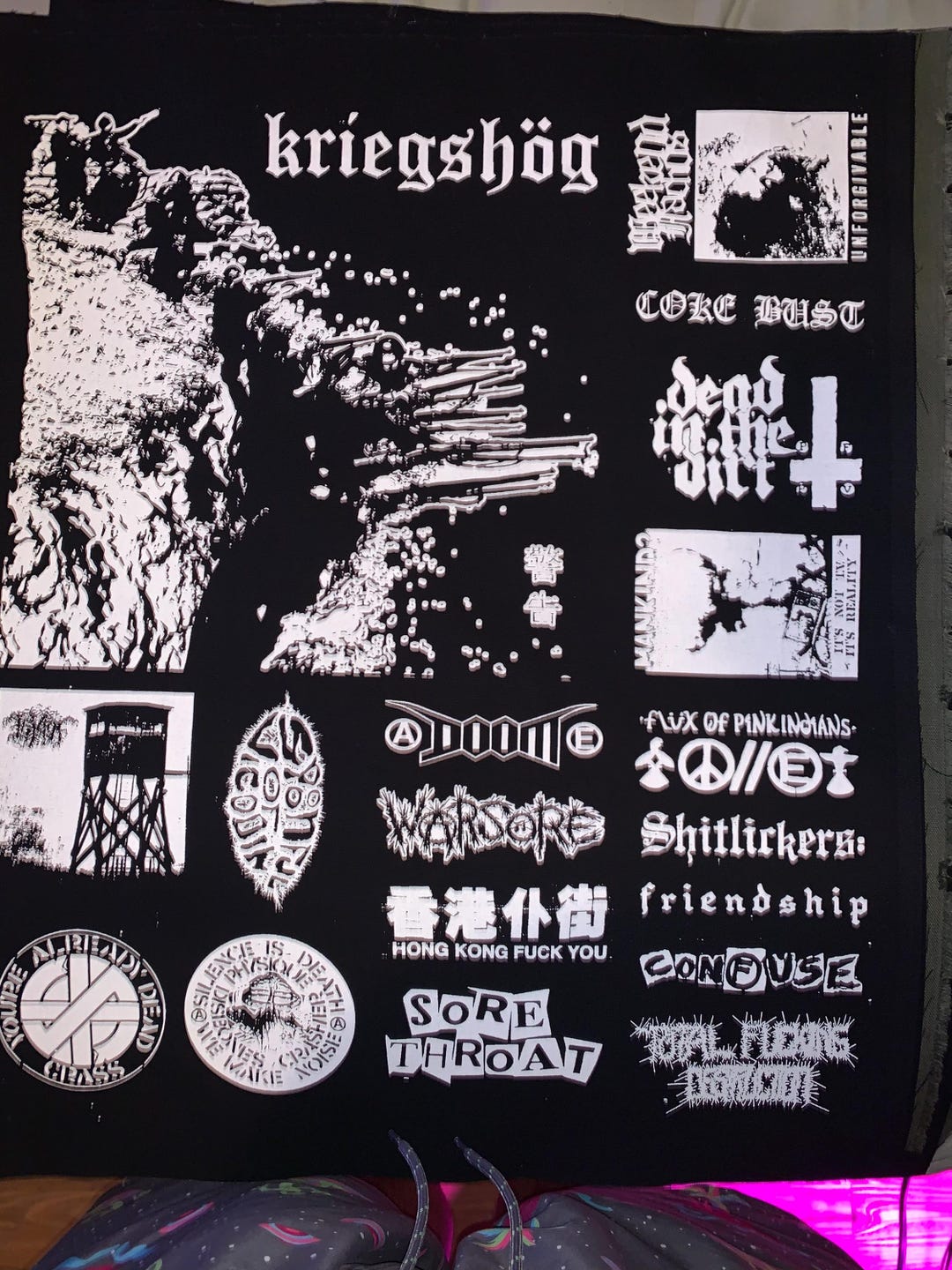 Crust Punk Patches Sheet Grindcore - Etsy