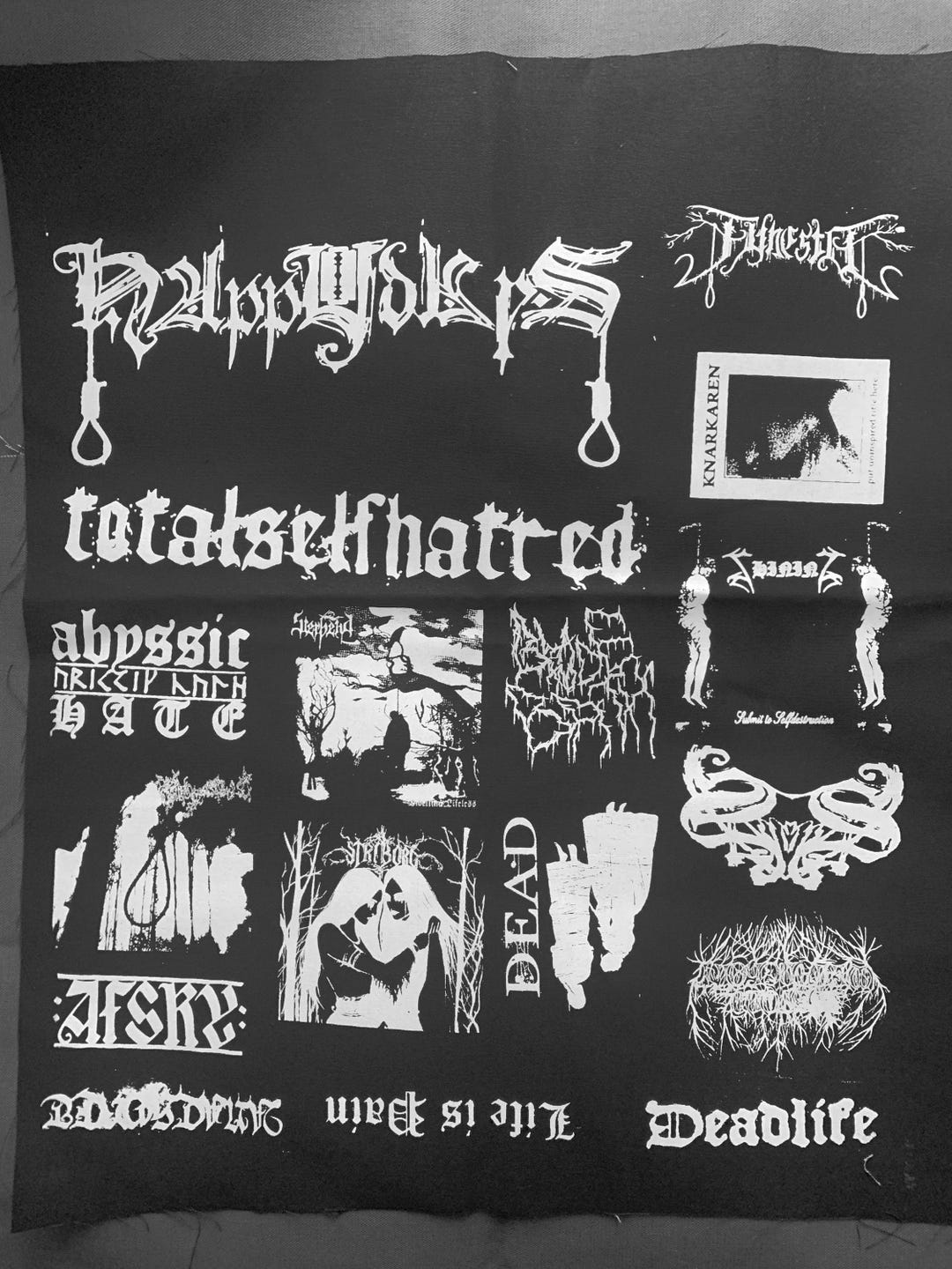 Dsbm Patches Sheet, Black Metal - Etsy