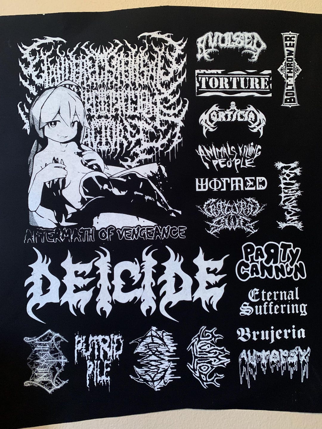 Death Metal Patches Sheet - Etsy