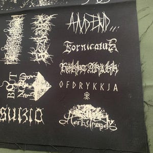 Dsbm Patches Sheet, Black Metal - Etsy