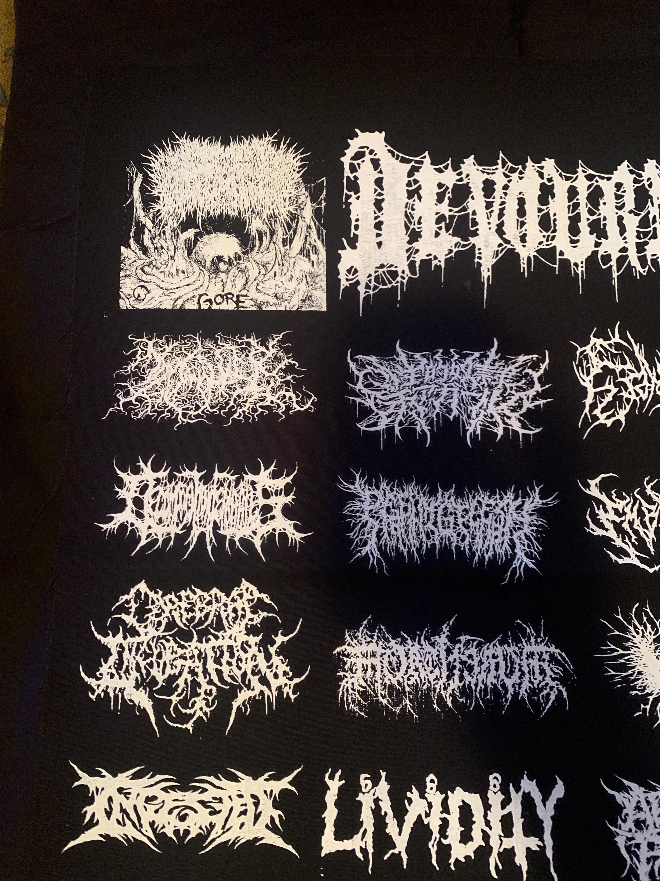 Slam and Brutal Death Metal Patches Sheet - Etsy
