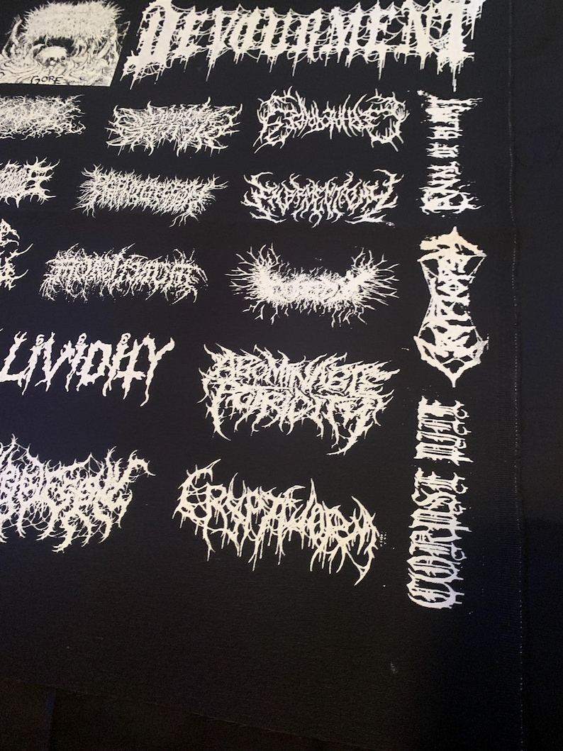 Slam and Brutal Death Metal Patches Sheet - Etsy