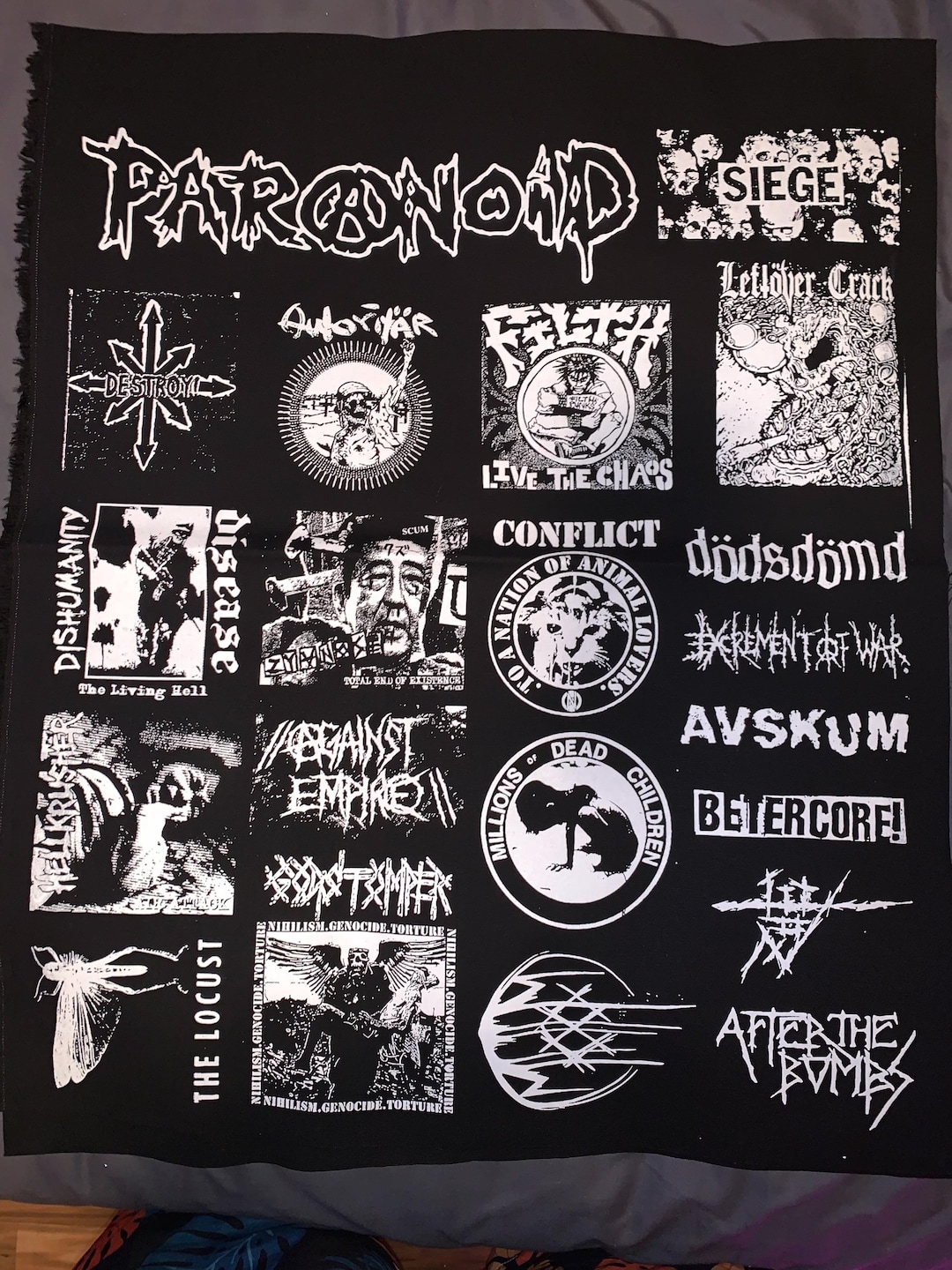 Crust Punk Patches Sheet Grindcore - Etsy