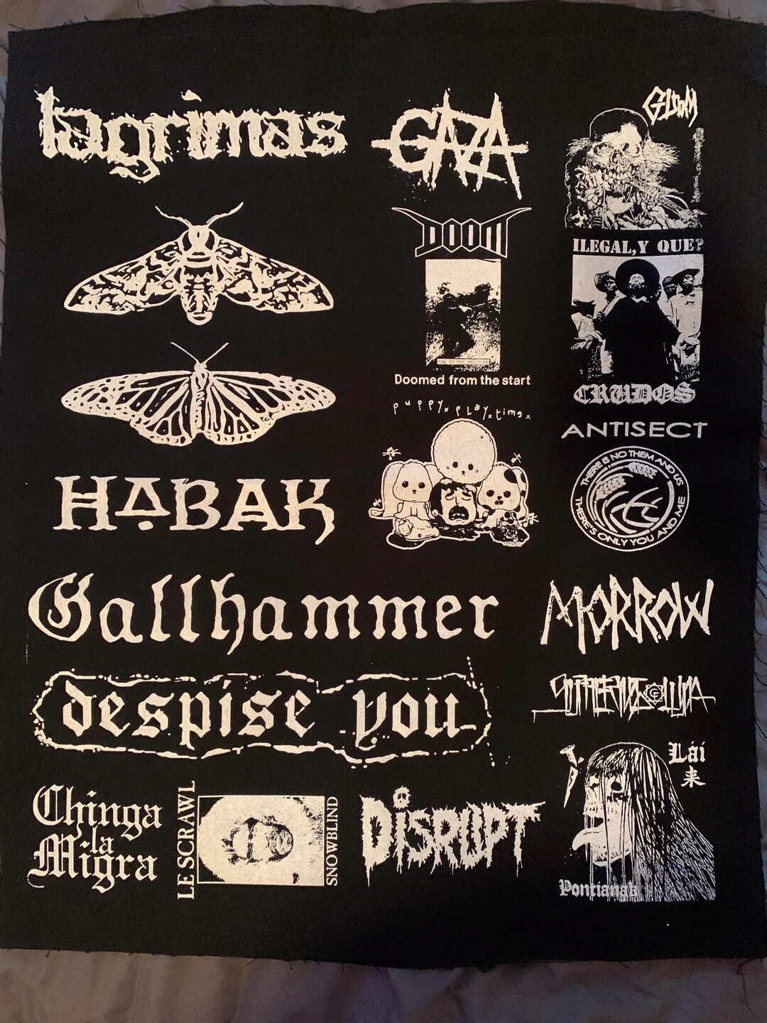 Crust Punk Patches Sheet Grindcore - Etsy