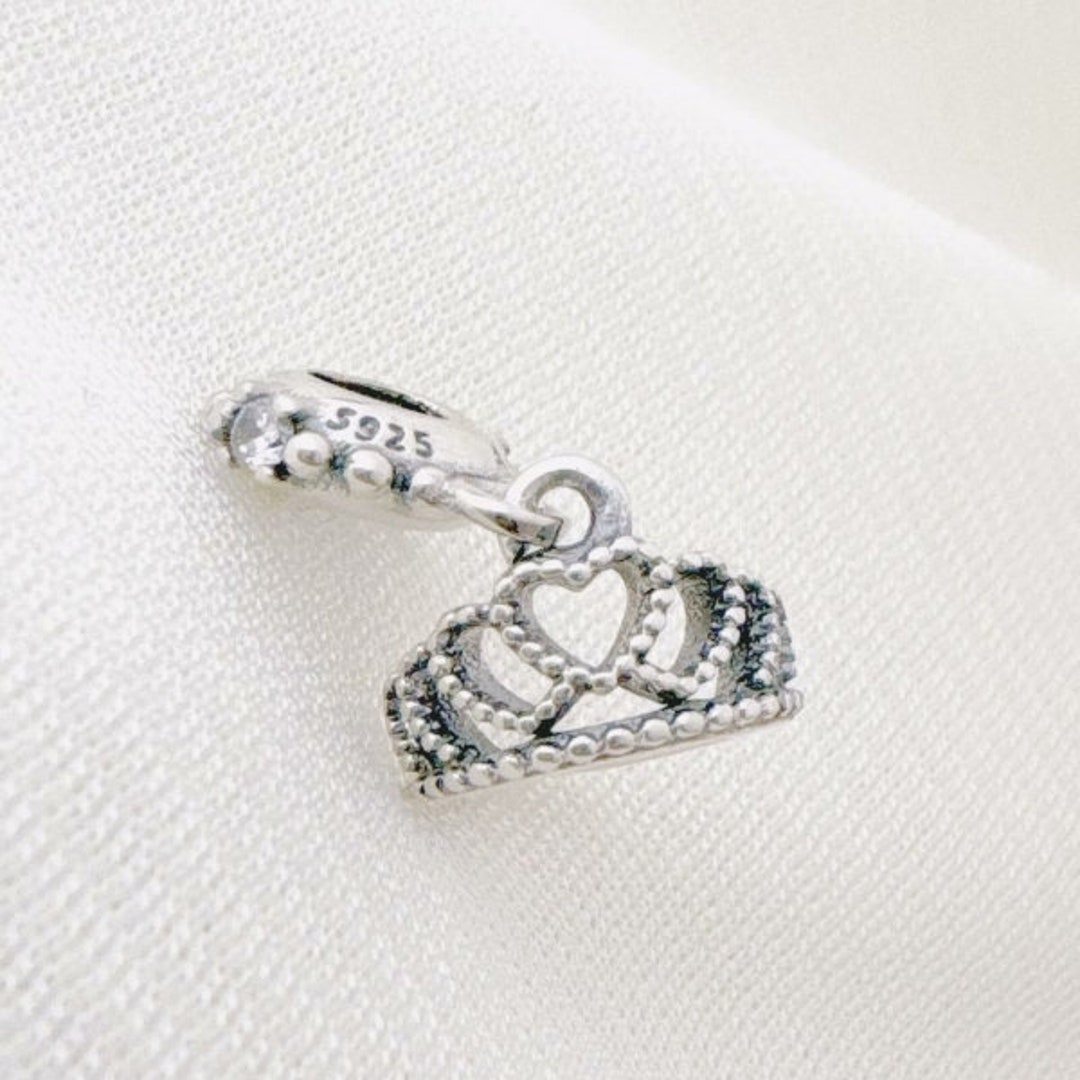 Pandora Sterling Silver 925 ALE Princess Tiara Crown Dangle - Etsy