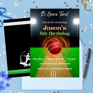 Cricket Birthday Template Custom EDITABLE, PRINTABLE Digital Card ...
