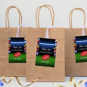 AFL Thank You Favour Tag, PRINTABLE Digital Template, Instant Download ...