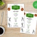 Cricket Theme Menu Card, Food Menu Template, EDITABLE, Sports Theme ...
