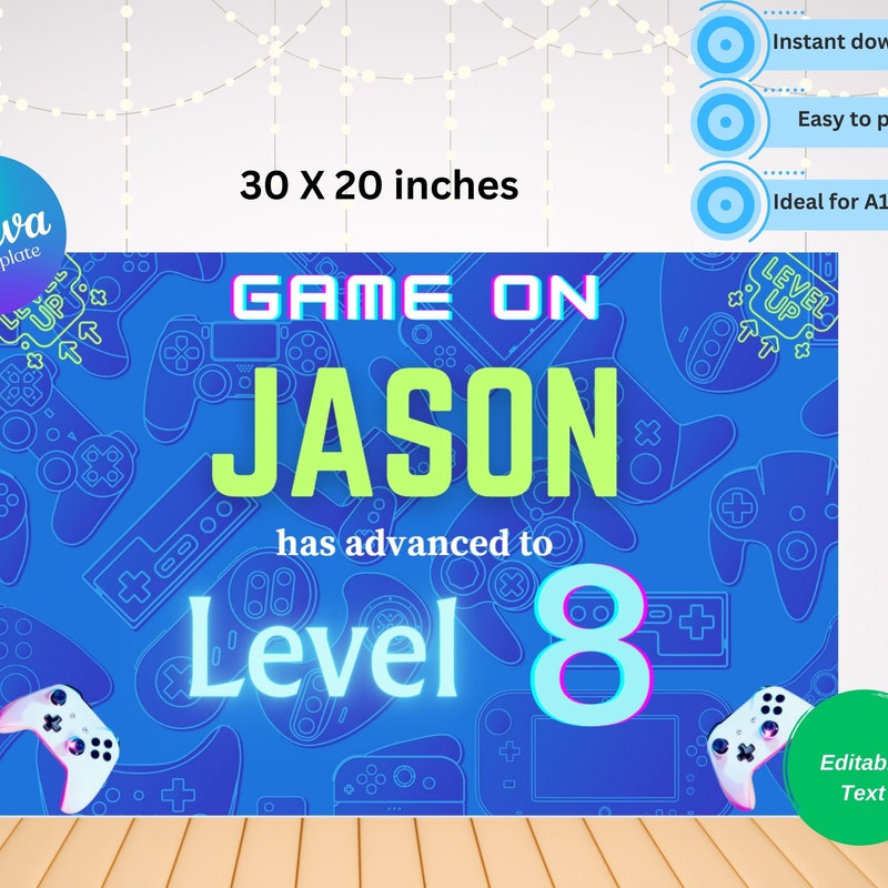 Gamer Backdrop - Etsy