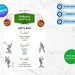 Cricket Theme Menu Card, Food Menu Template, EDITABLE, Sports Theme ...