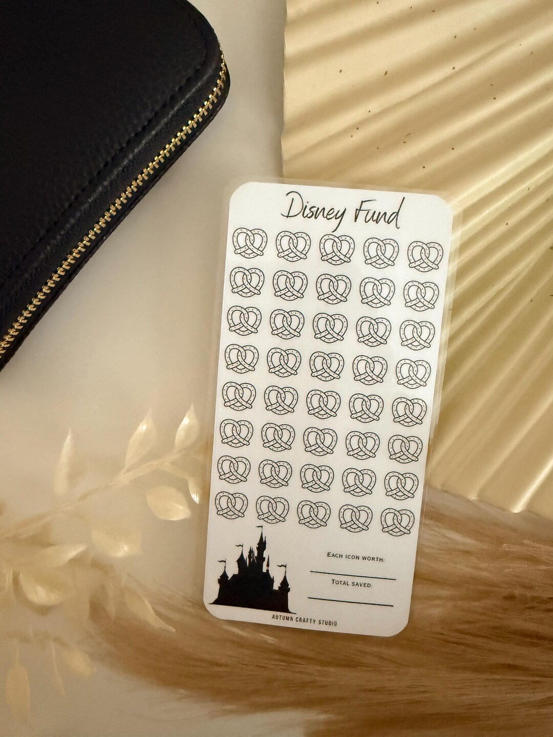 Disney Savings Fund Tracker | Cash Envelope Laminated Tracker | A6 Size ...