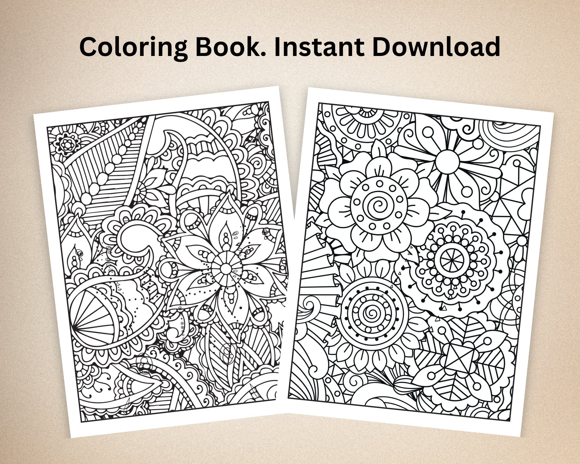 Satisfying Patterns Adult Coloring Book, Adult Coloring Pages ...